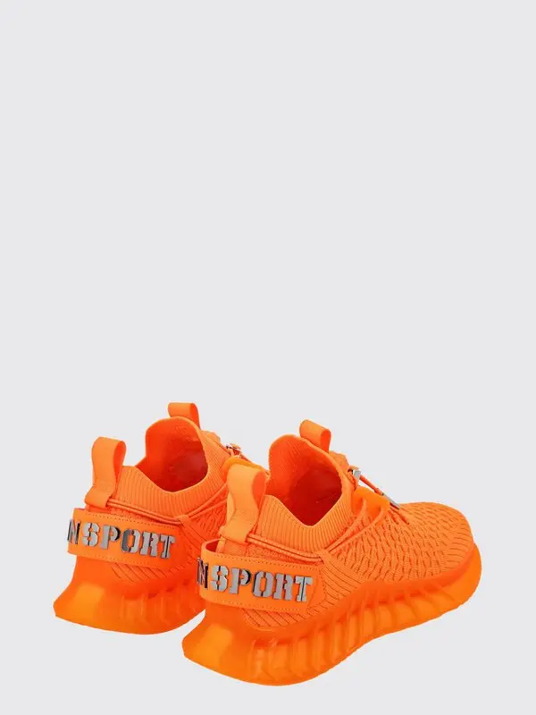 PLEIN SPORT Technical Knit Low-top Sneakers - Orange