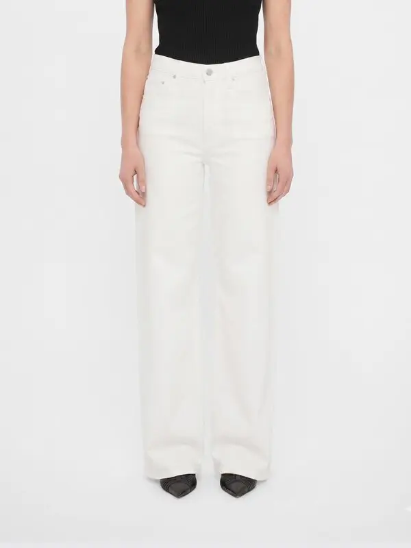 Citizens Of Humanity Denim Wide Leg Jeans - White