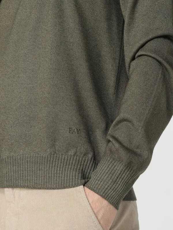 FAY Crew Neck Jumper - Green