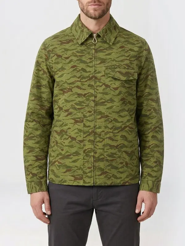 PALTO' Camouflage Cotton Blend Shirt Jacket