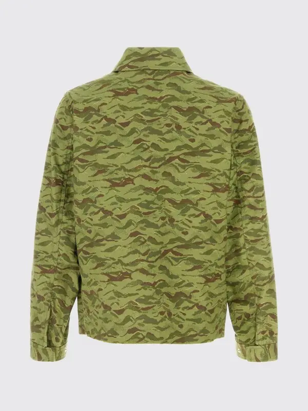 PALTO' Camouflage Cotton Blend Shirt Jacket