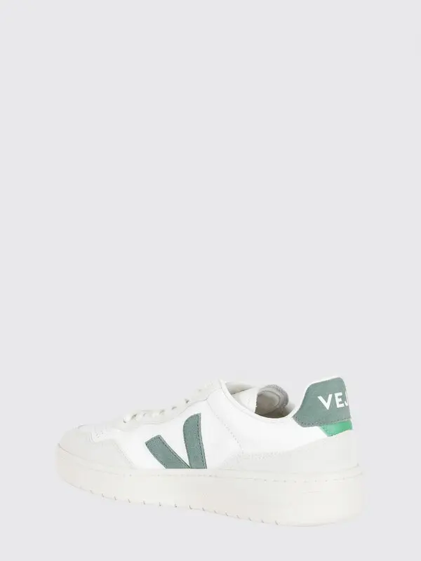 VEJA V-90 Low-top O.t. Leather Sneakers With Perforated Toe