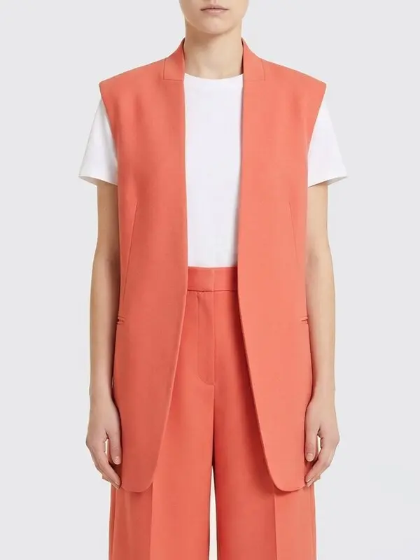 Agnona Wool And Silk Vest - Red
