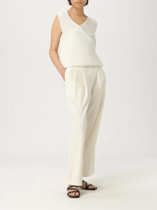 Issey Miyake Wide-leg Pleated Trousers