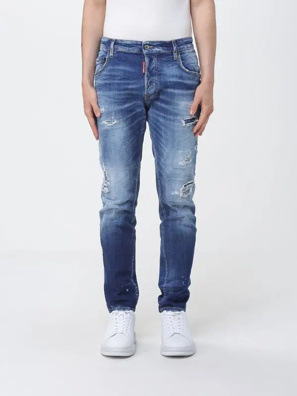 Dsquared2 Distressed Slim Fit Jeans