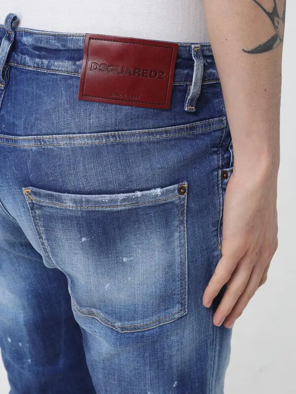 Dsquared2 Distressed Slim Fit Jeans