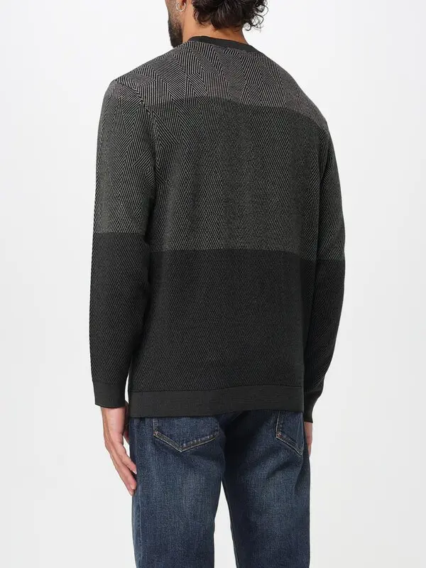 Emporio Armani Geometric Patterned Jumper