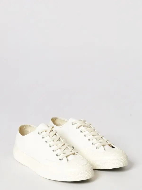Superga 2432 Works Cotton Canvas Lace-up Sneakers With Rubber Cap Toe - White