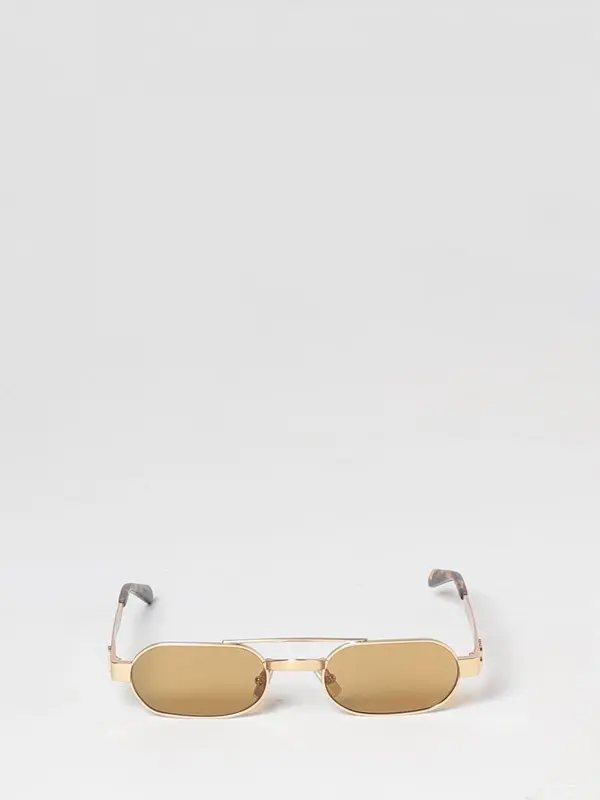 Miu Miu Aviator Metal Sunglasses With Tortoiseshell Temples