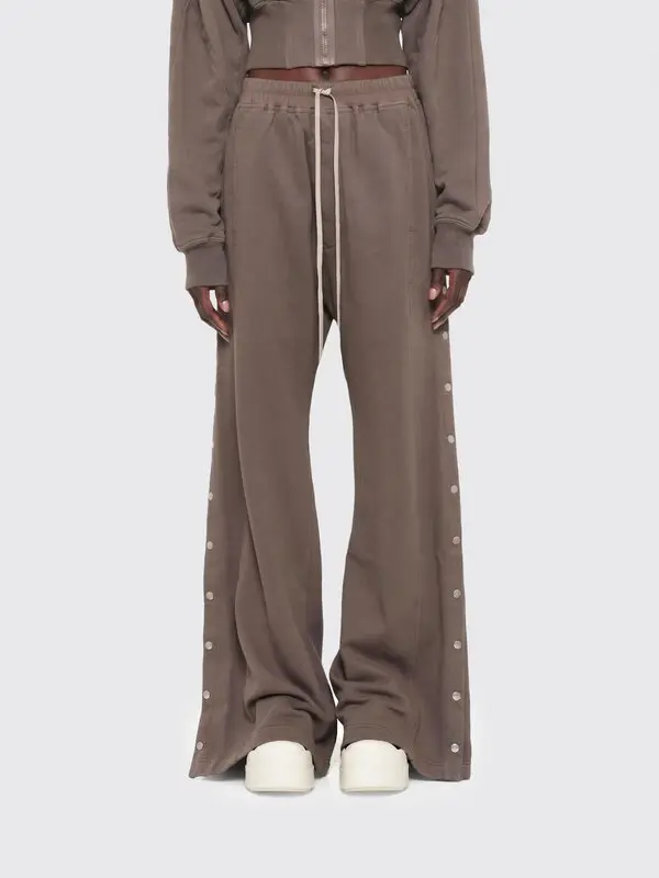 Rick Owens Wide Leg Cotton Trousers