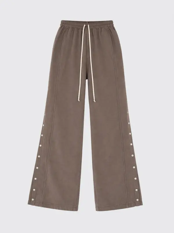 Rick Owens Wide Leg Cotton Trousers