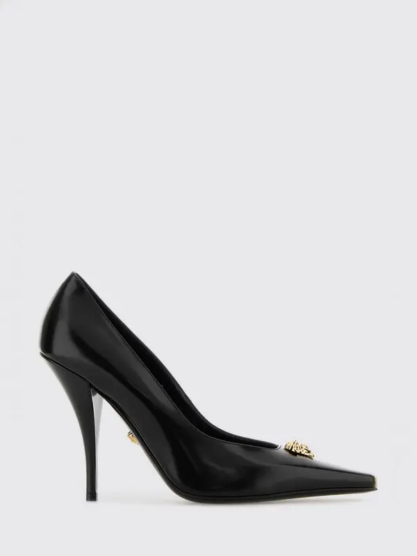 Versace La Medusa High-heel Leather Pumps