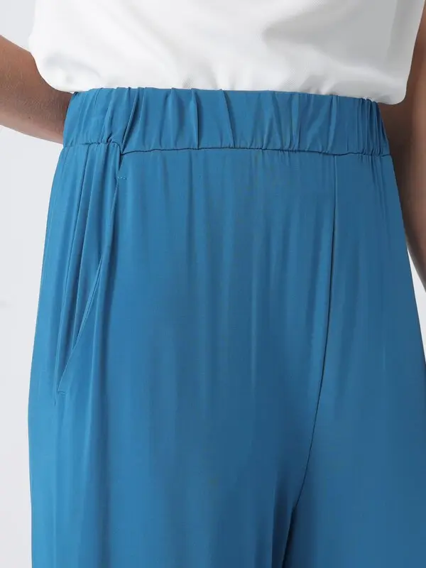 Max Mara Viscose Palazzo Pants - Blue