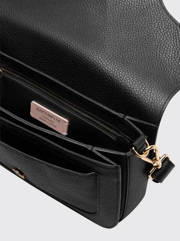 COCCINELLE C-me Grained Leather Bag - Black