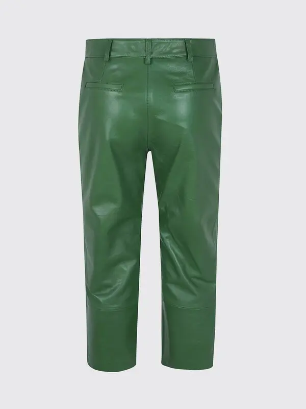 THE FRANKIE SHOP Cropped Fit Leather Trousers