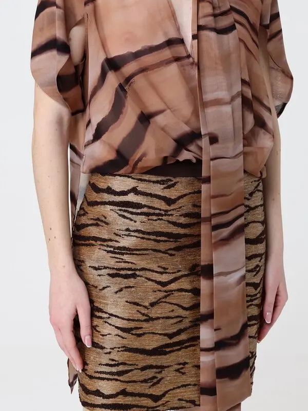 Elisabetta Franchi Printed Jersey Mini Dress