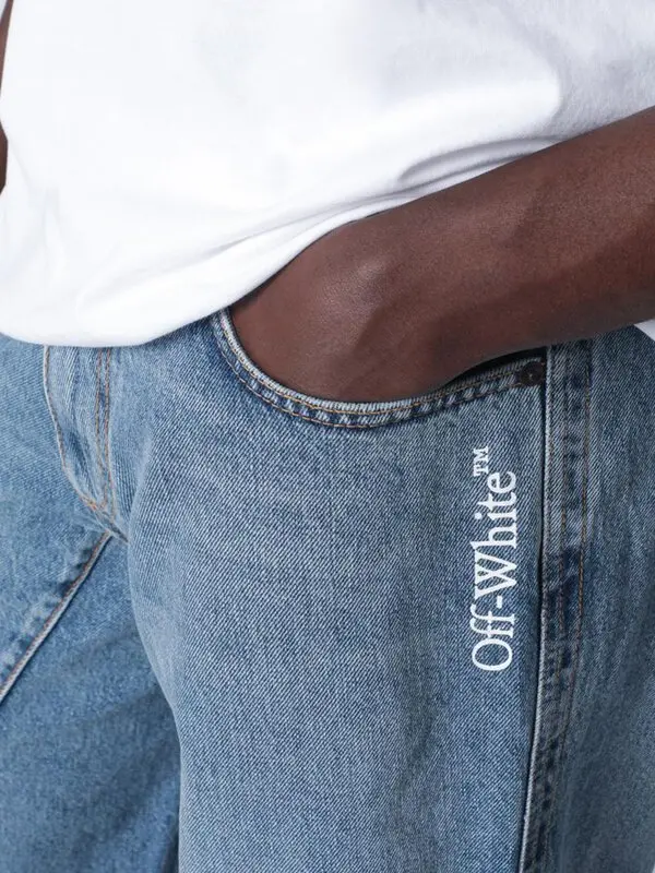 Off-White Wide-leg Denim Jeans