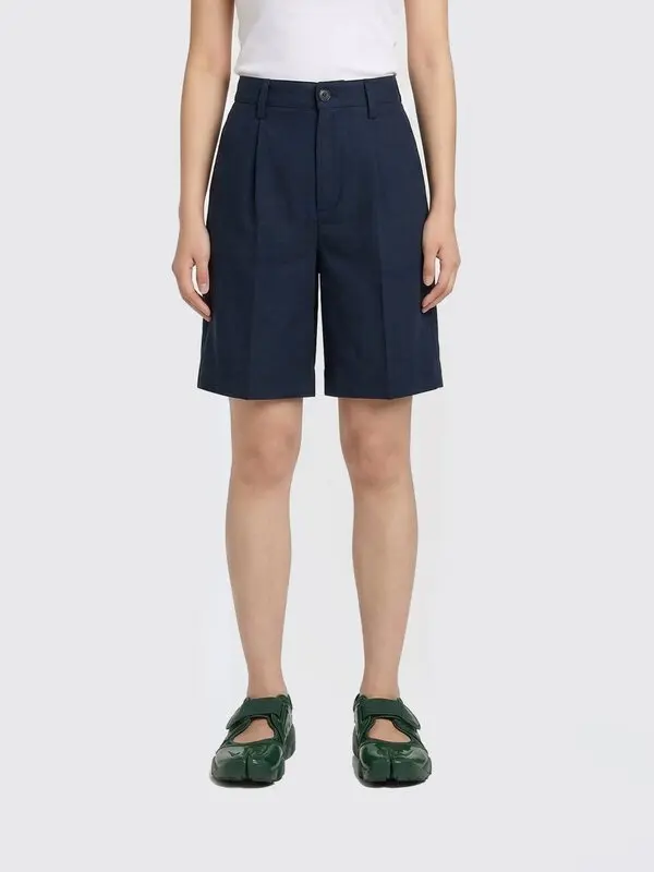 Woolrich Linen Blend Shorts - Blue