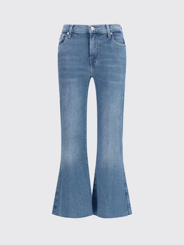 7 For All Mankind High-waisted Flare Jeans In Stretch Cotton Denim