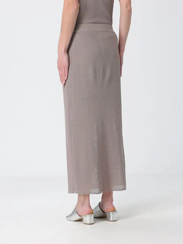 ALYSI Cotton And Silk Skirt