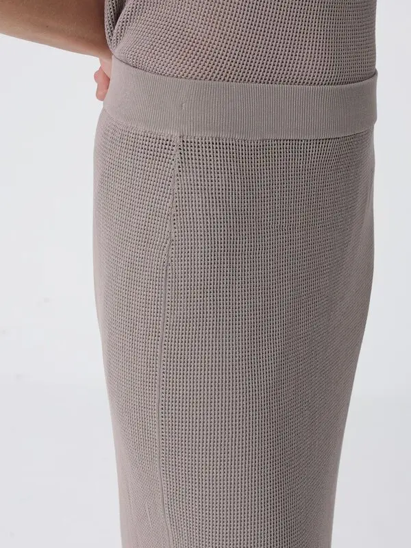 ALYSI Cotton And Silk Skirt