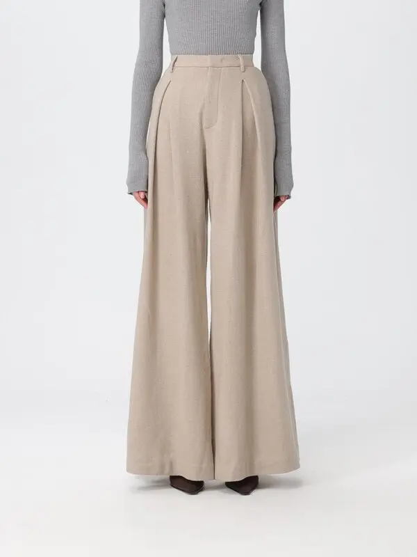 Andamane Wide Leg Pleated Trousers