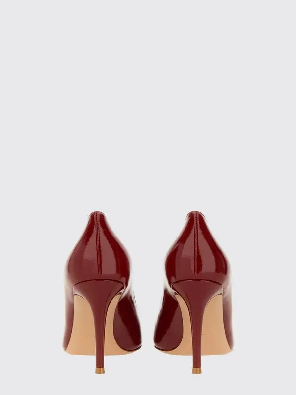 GIANVITO ROSSI Pointed Toe Stiletto Court Shoes - Red