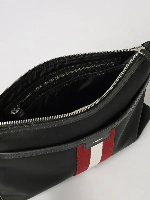 Bally Document Holder With Stripe Detail And Removable Handle