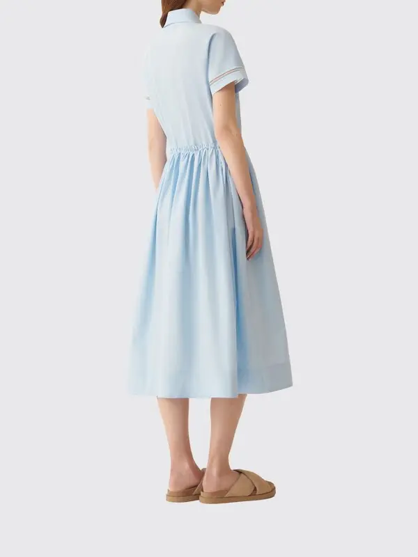 Fabiana Filippi Cotton Midi Shirtdress - Gnawed Blue