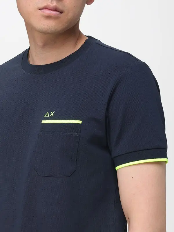 SUN 68 Cotton T-shirt - Navy