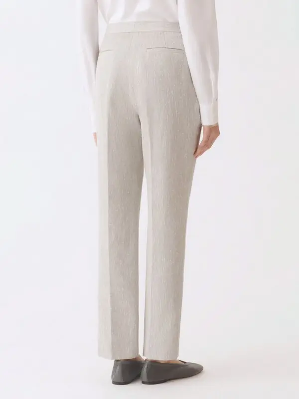 Fabiana Filippi Tailored Wool And Cotton Blend Trousers