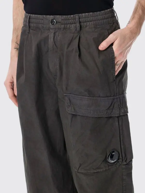 C.P. COMPANY Cargo Trousers In Cotton - Grey