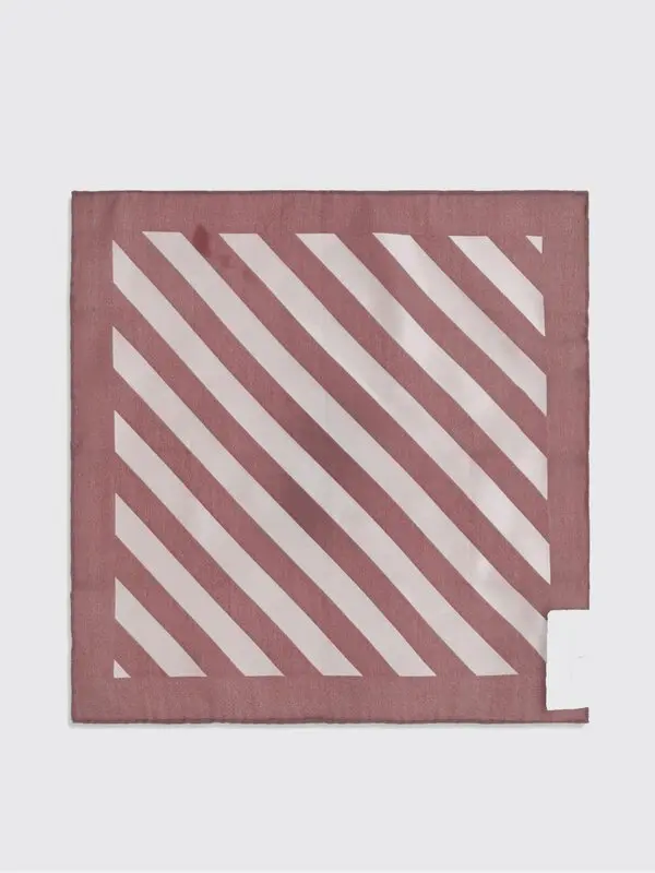 Brunello Cucinelli Striped Pure Silk Pocket Square