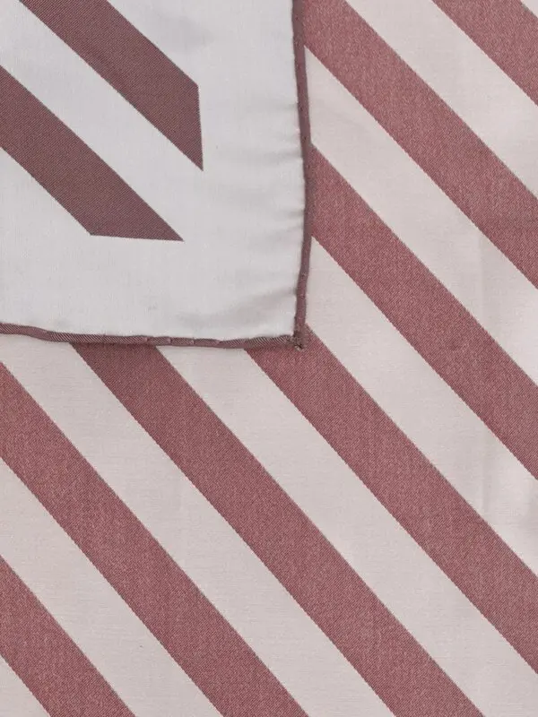 Brunello Cucinelli Striped Pure Silk Pocket Square