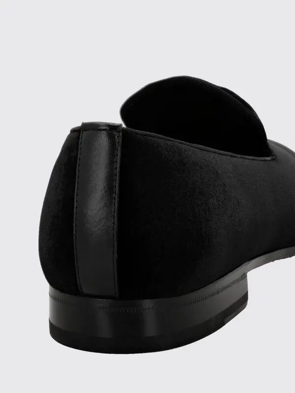 BILLIONAIRE Embroidered Logo Velvet Evening Loafers