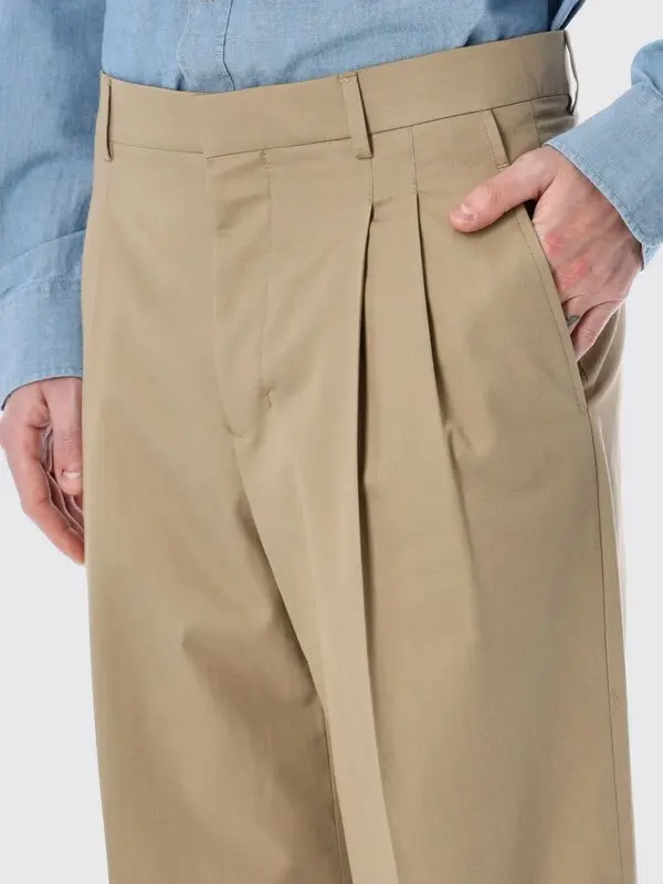 AMI Paris Wide-leg Trousers In Cotton