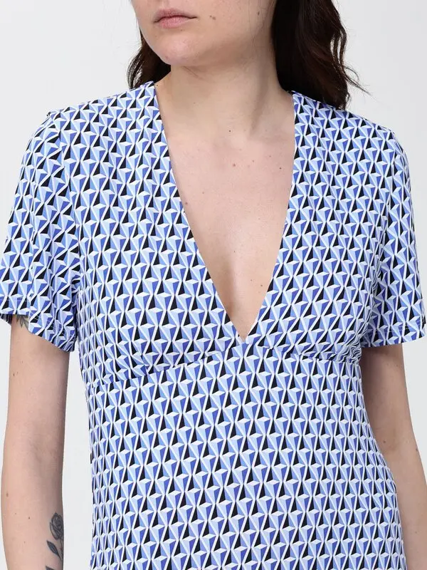 Max Mara Printed Silk Midi Dress