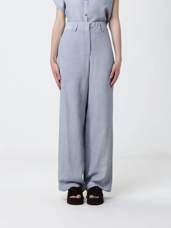ALYSI Palazzo Trousers In Cotton Blend