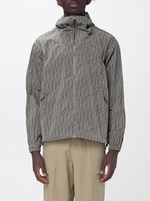 MURPHY&NYE Ripstop Nylon Windbreaker Jacket With Abstract Print And Hood