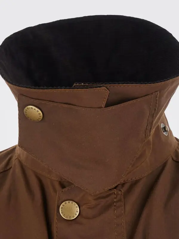 Barbour Ashby Waxed Cotton Jacket With Corduroy Collar - Brown
