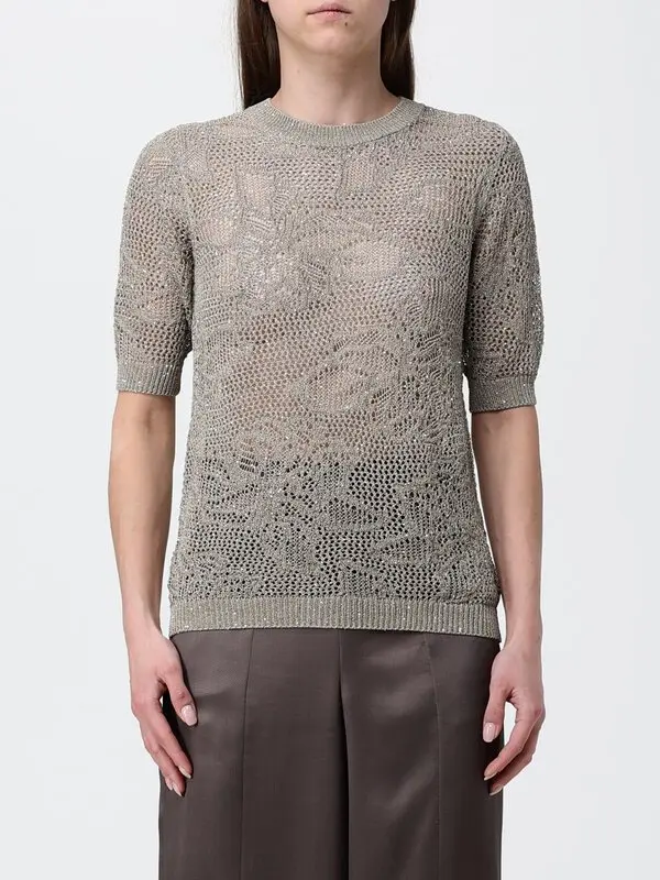 Fabiana Filippi Floral Crew Neck Sweater