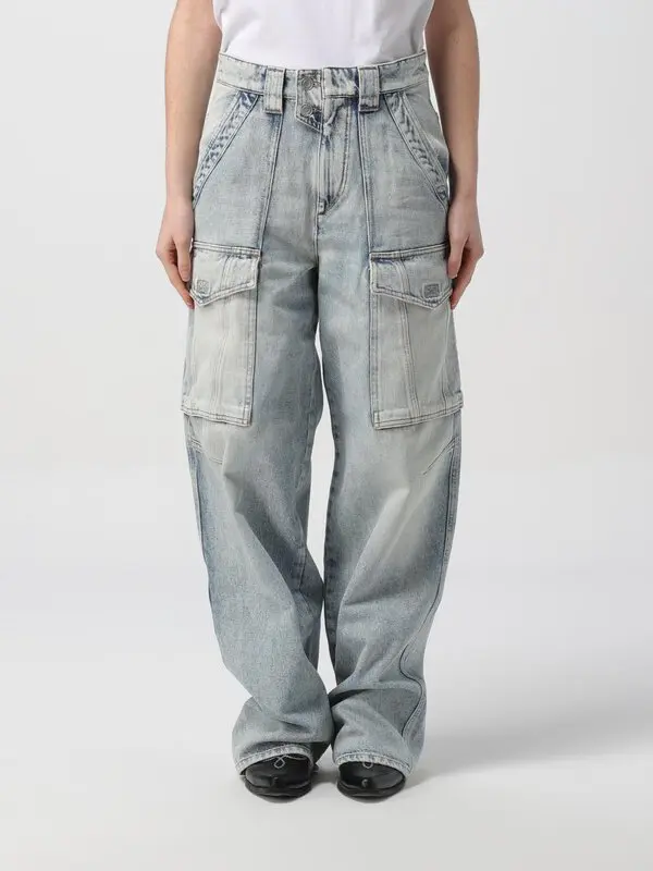 Isabel Marant Étoile Wide Leg Cargo Jeans
