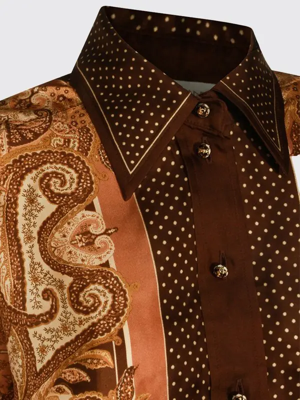 Zimmermann Silk Ethnic Print Shirt