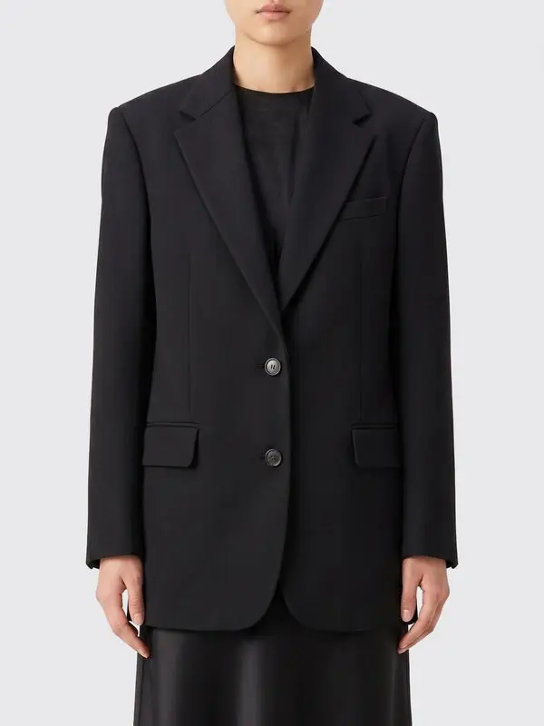 Dries Van Noten Single-breasted Cropped Polyester Blazer