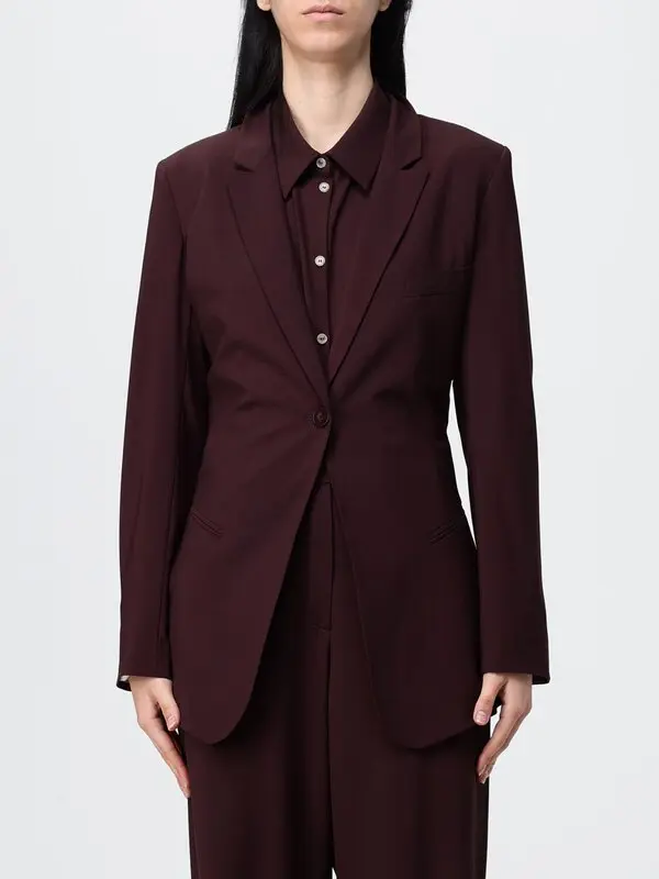 ALYSI Single-breasted Blazer In Wool Canvas