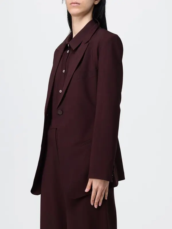 ALYSI Single-breasted Blazer In Wool Canvas