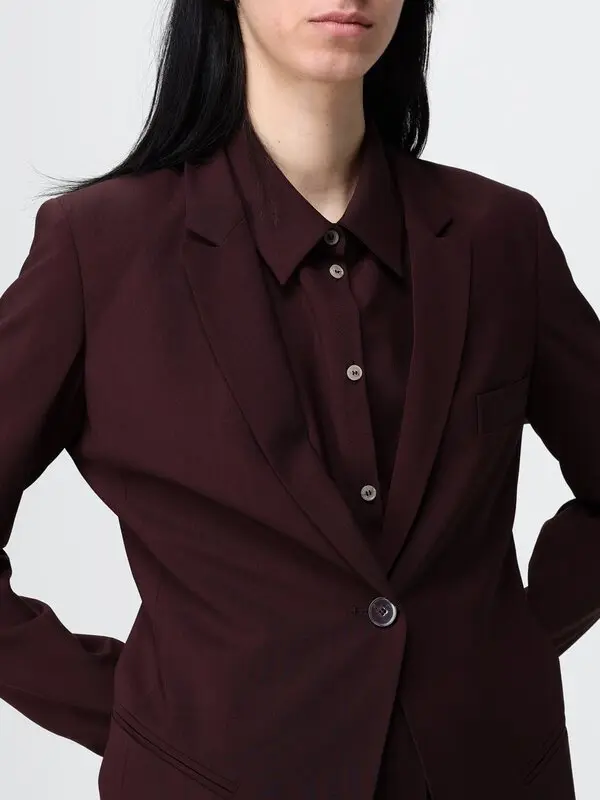 ALYSI Single-breasted Blazer In Wool Canvas