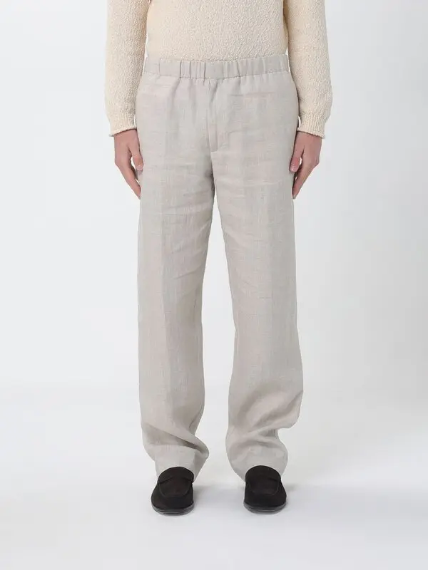 LARDINI Cotton Wide-leg Trousers