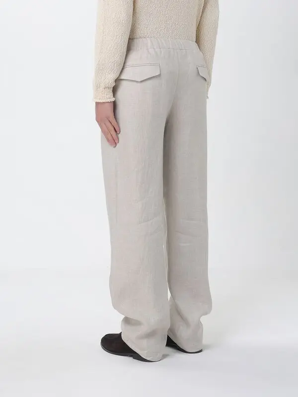 LARDINI Cotton Wide-leg Trousers