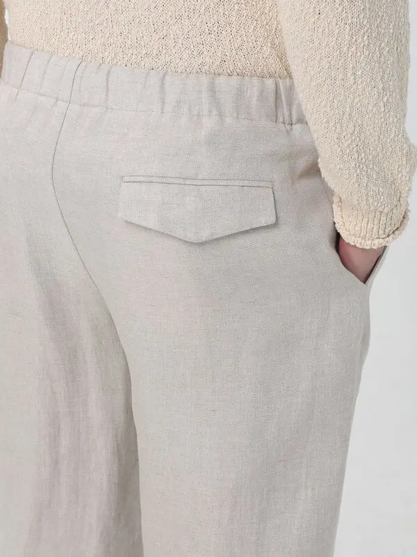 LARDINI Cotton Wide-leg Trousers